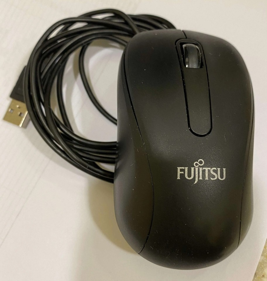 Fujitsu USB Ps2 3 Button Wheel Laser Mouse with Tilt-Wheel-Function ...
