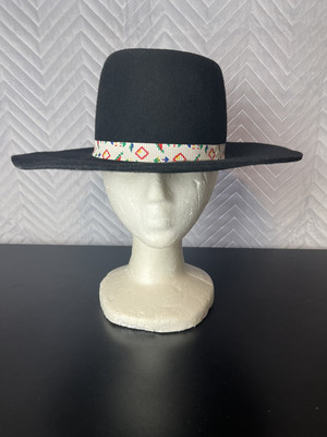 Vintage Always On Top Native American Wool Reservation Hat Black ...