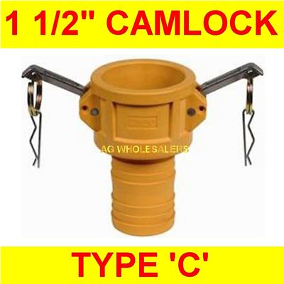 CAMLOCK NYLON TYPE C 1 1/2" CAM LOCK IRRIGATION FITTING | eBay