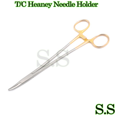 T/C Heaney Needle Holder 8" Curved Surgical Instruments | eBay