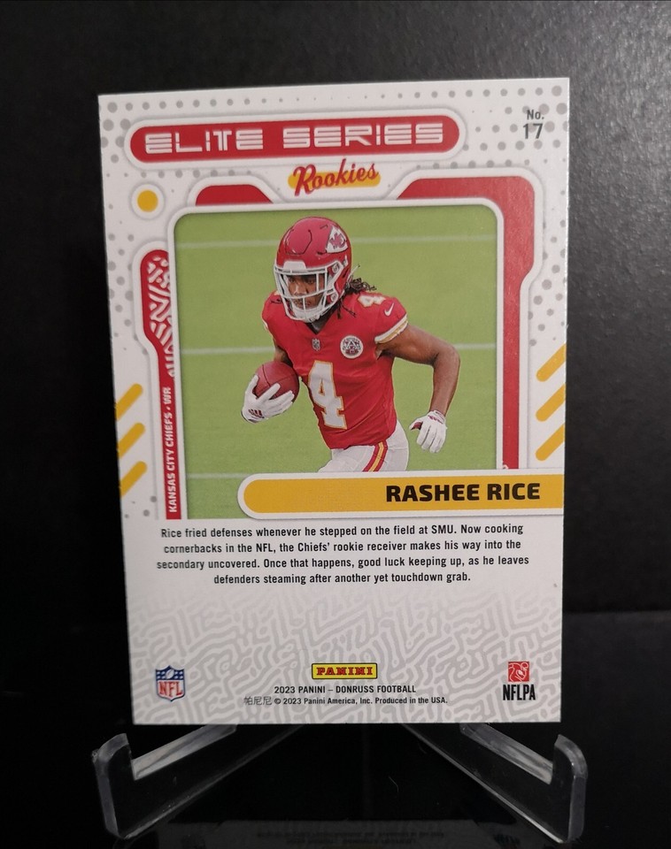 2023 Donruss Rashee Rice Rookie Card 💥 Elite Series Rookies RC SP ...