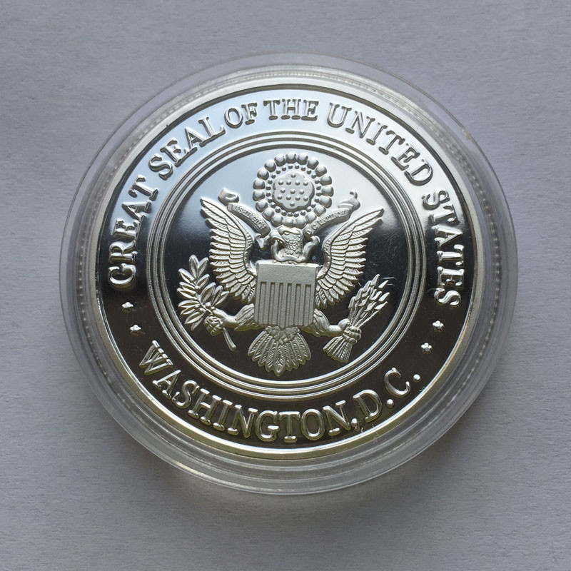 2x US Federal Bureau of Investigation FBI Challenge coin Silver Gold ...