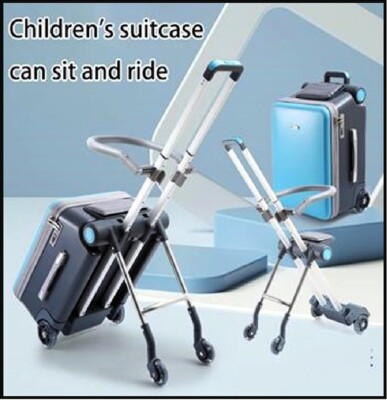 2-In-1 Trolley Case And Stroller, Kids Ride-On Luggage, Stylish Travel ...