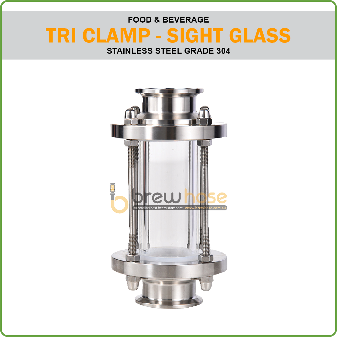 Tri Clamp 304 Stainless Fittings Clamps Seals Adaptors Tees Brewing ...