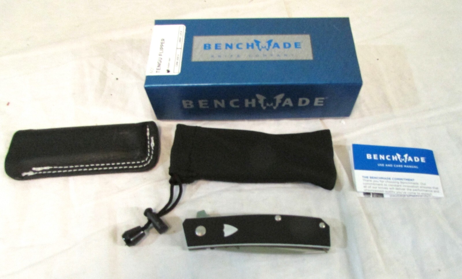 Benchmade 601 Tengu Flipper Pocket Knife - Black, In Original Box | eBay