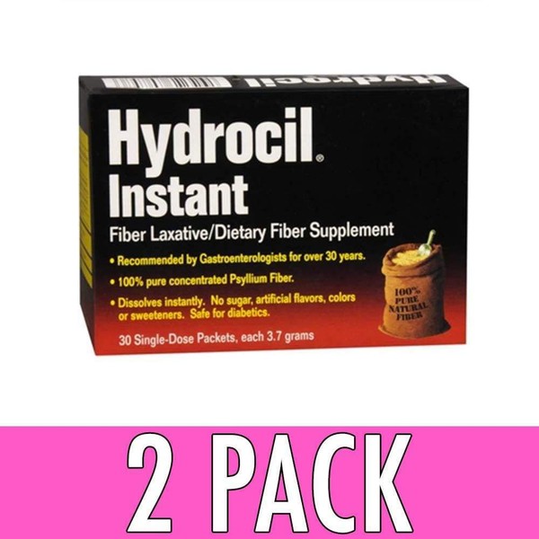 Hydrocil Instant Fiber Laxative Packets 30ct 038485808576 for sale ...