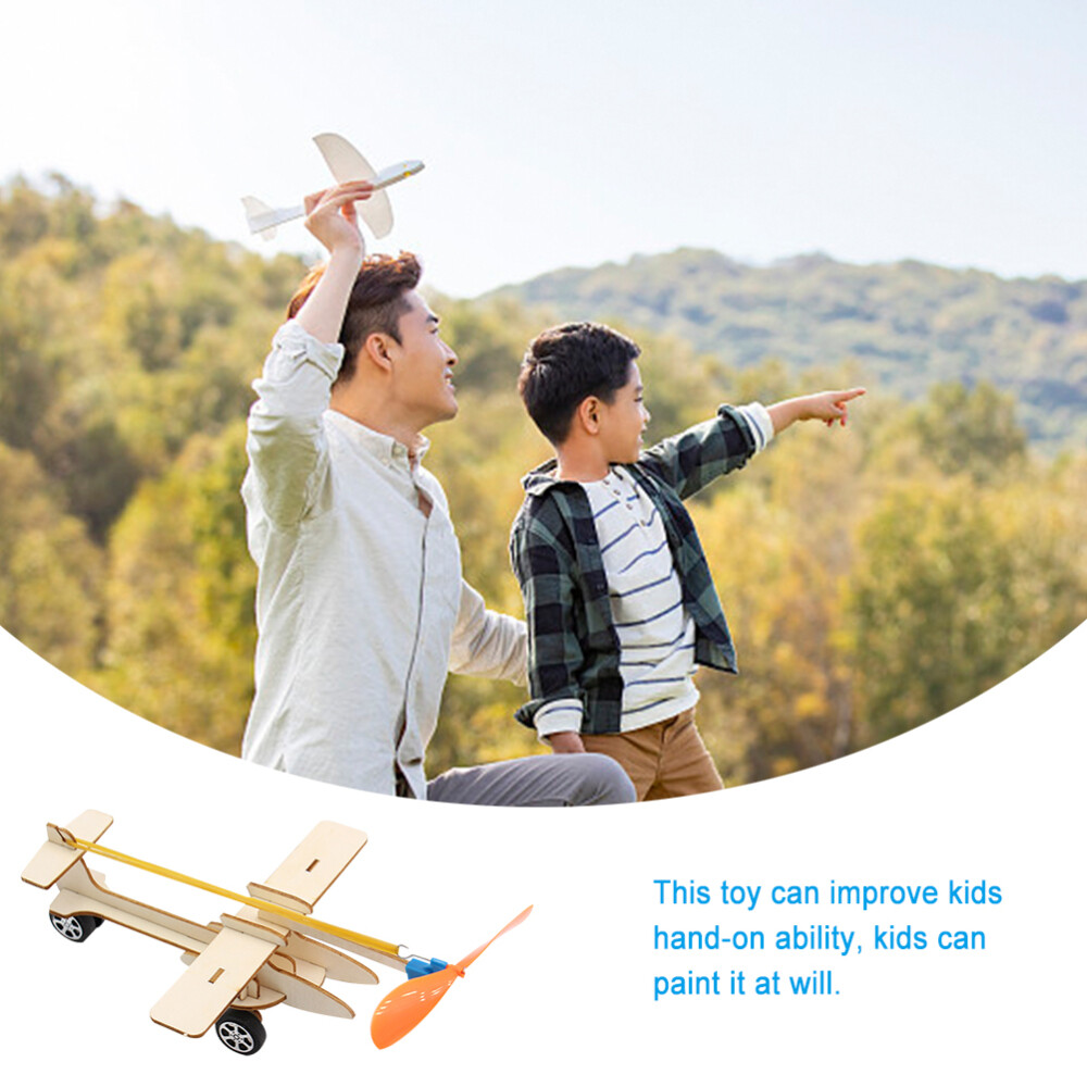 2 Sets Rubber Band Powered Fly Airplane Toy Children’s Toys | eBay