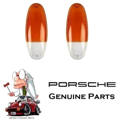 PORSCHE 914 TURN SIGNAL LIGHT LENS EURO SET 91463193710 914 631 937 10 ...