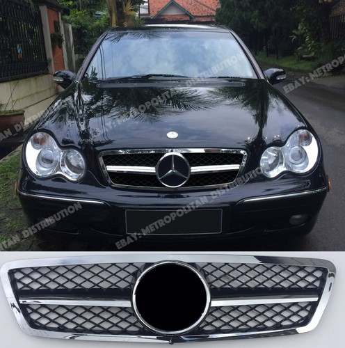 Mercedes C class,w203 AMG sport look grill,C320 C55 C180 C200 C220 C230 ...