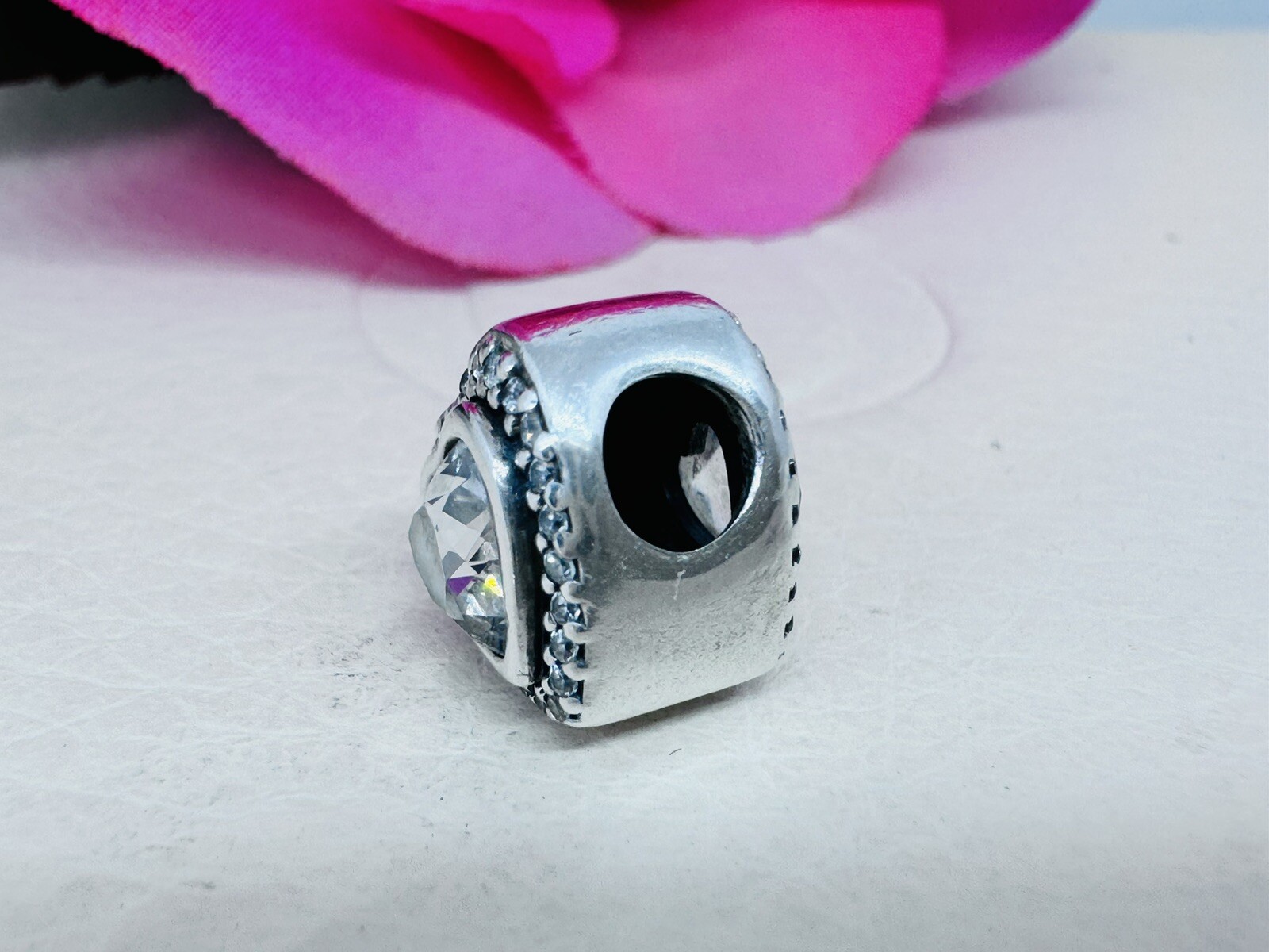 Exquiste Pandora Charm Sparkling Love Openwork Charm Clear CZ 797608CZ ...