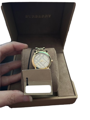 Burberry BU9234 The City Women's Stainless Steel Watch - Yellow Gold ...