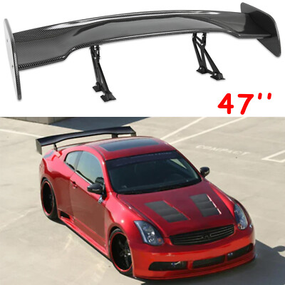 For Infiniti G35 G37 Coupe 47" Carbon Rear Trunk Racing Spoiler Wing ...