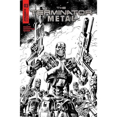 Terminator Metal #3 Cover J 1:5 Paolo Antiga Line Art Variant | eBay