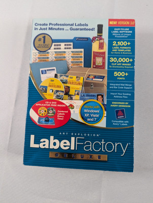 Art Explosion Label Factory Deluxe Version 3.0 Software For Windows 98 ...