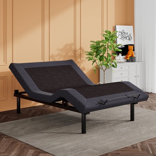 Full Electric Adjustable Bed Base with Upgraded Motors&Wireless Remote ...