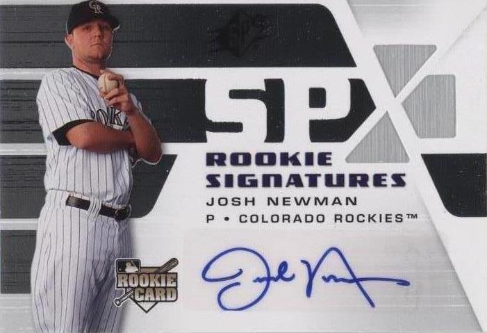 2008 SPx - Rookie Signatures Josh Newman #112 Silver (AU, RC) for sale ...