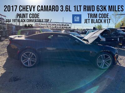 Chevy Camaro 1LT Convertible 3.6L RWD Right RH Quarter Glass Window ...