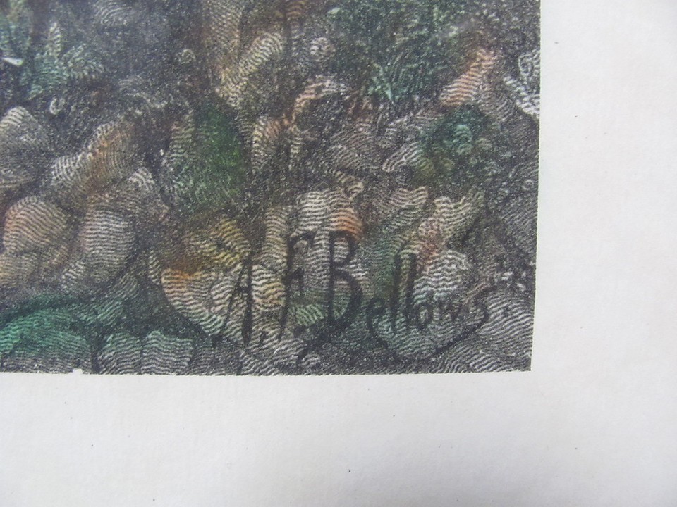 A. F. Bellows "The old Mill" framed print, etching?, nice, vintage | eBay