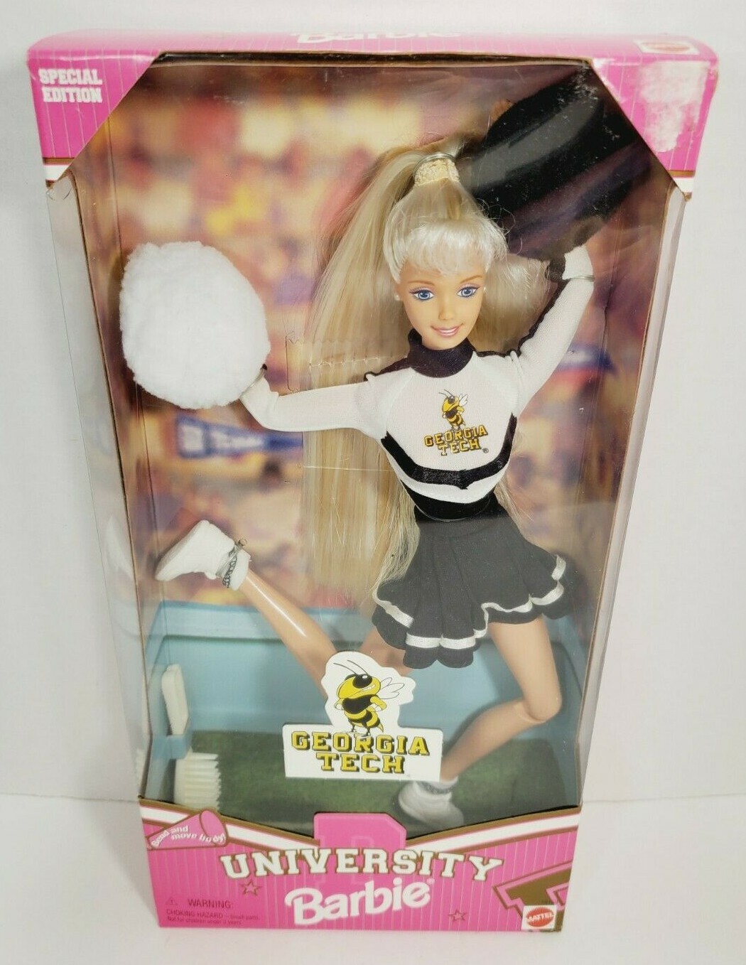 NEW 1996 University Barbie Special Edition GERORGIA TECH Cheerleader ...