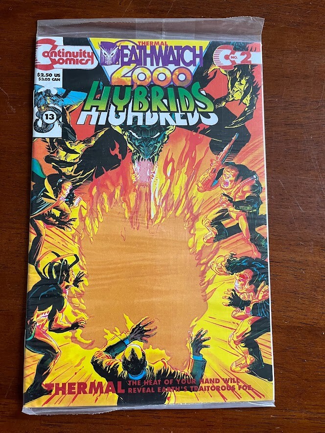 HYBRIDS DEATHWATCH 2000 # 2 NM CONTINUITY COMICS SEALED WITH TRADING ...