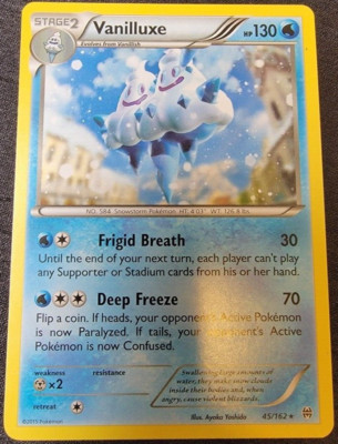 Vanilluxe # 45/162 XY: Breakthrough Set Pokemon Trading Cards Rares NM ...