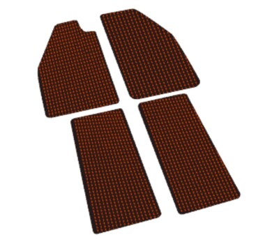 VW TYPE 1 BUG CUSTOM COCO RED & BLACK FLOOR MATS 1950-1957 | eBay