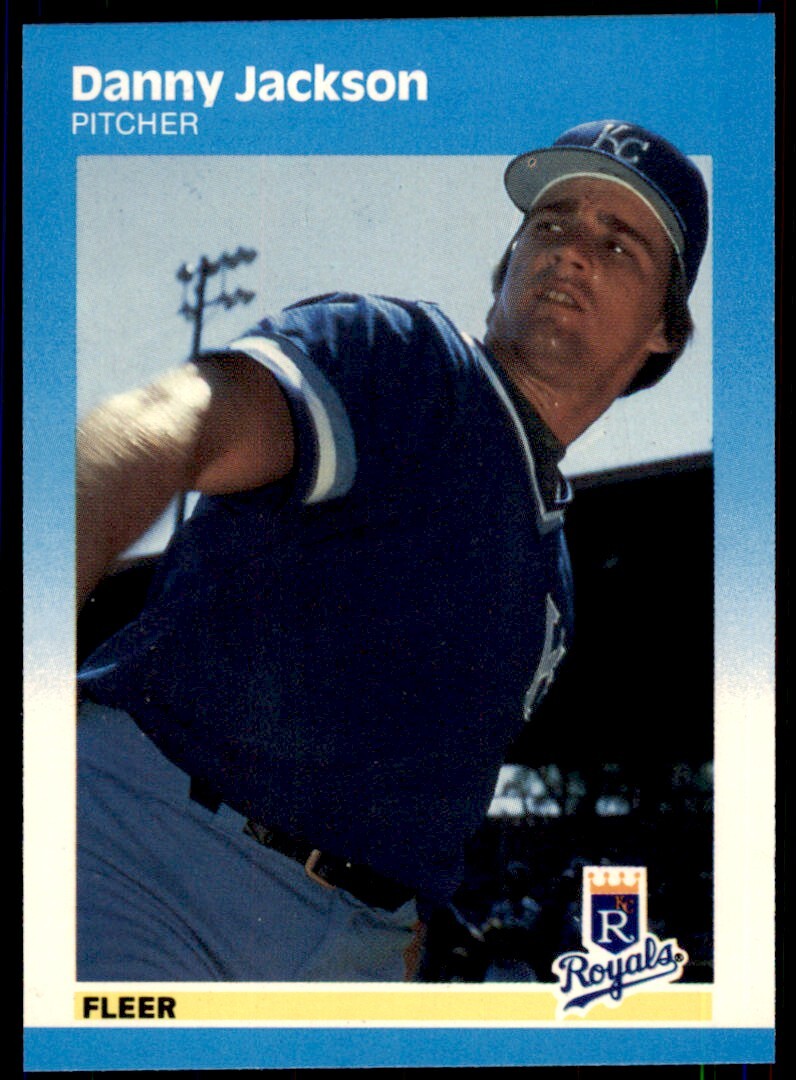 1987 Fleer Glossy Danny Jackson . Kansas City Royals #370 | eBay