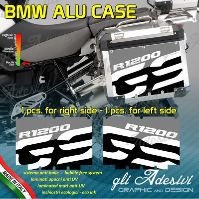 2 Stickers Luggage Side BMW Panniers R 1200 gs Rallye BK | eBay