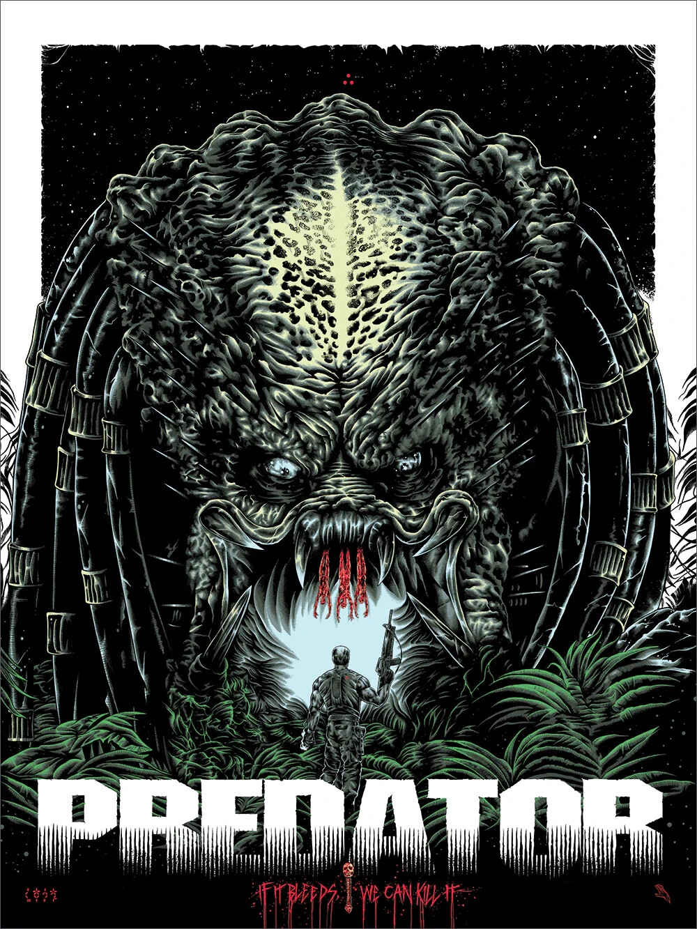 Predator If it Bleeds We Can Kill It Movie Film Poster Giclee Print ...