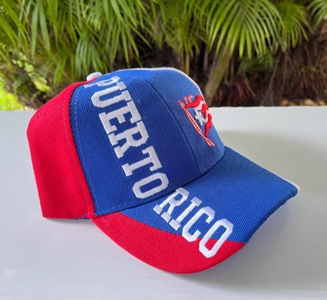 PUERTO RICO EMBROIDERY UNISEX ADULT BASEBALL CAP HAT 1-Size Adjustable ...