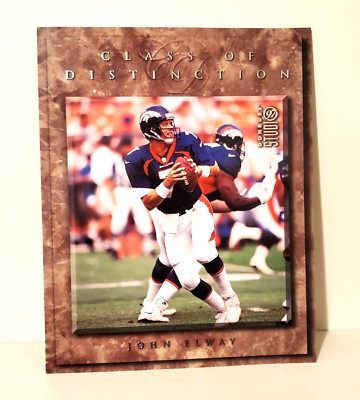 DONRUSS STUDIO CLASS OF DISTINCTION, 8"X10" JOHN ELWAY Card, #29, FL ...