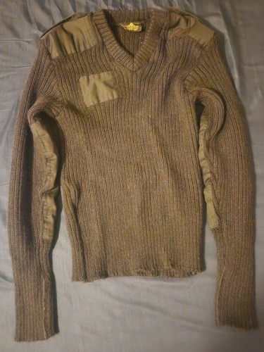 Citadel Black Wool Sweater 90s Military Surplus Size Mens 42 Made Great ...