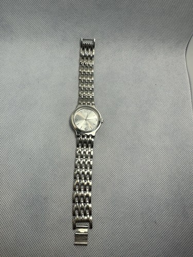 Unbranded All Silver Quartz Analog Watch - 32 MM - Runs Great - New ...