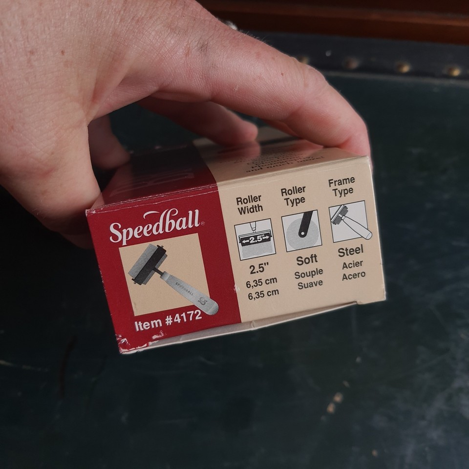 Vintage Brayer #4172 Speedball Rubber Ink Roller USA 2.5” Printmaking ...
