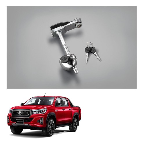 Genuine Spare Tire Master Key Lock Locking Chrome For Toyota Hilux Revo ...