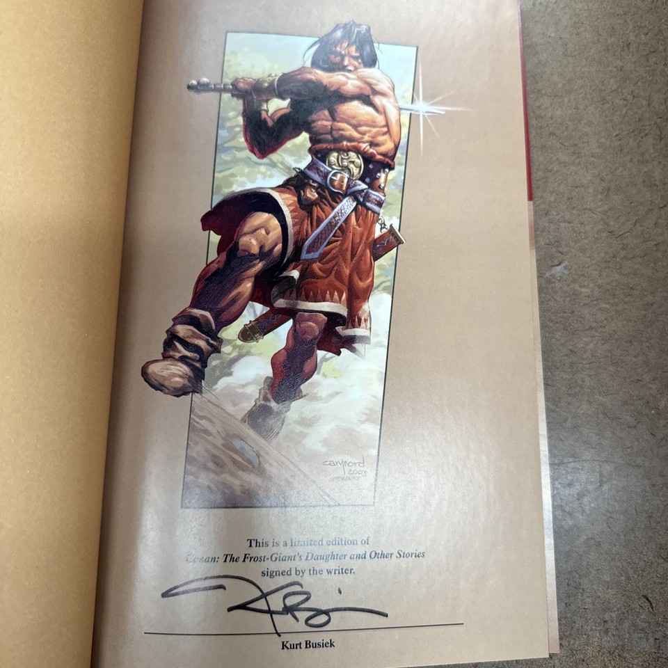 CONAN The Frost Giants Daughter Busiek SIGNED Limited Edition HC Dark ...