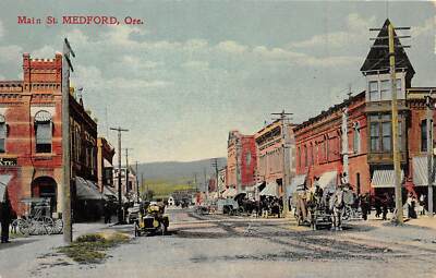 Main Street Medford Oregon 1910 postcard | eBay