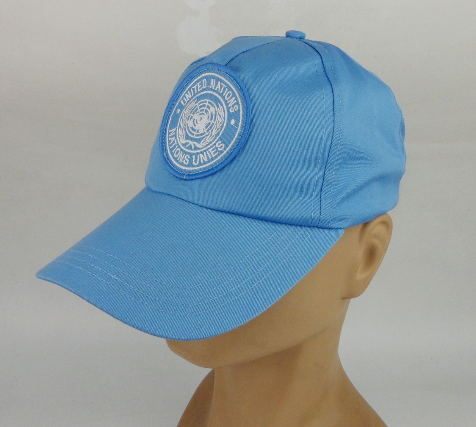 UNITED NATIONS PEACEKEEPING FORCES BLUE BASEBALL CAP PKO UN BLUE HAT ...