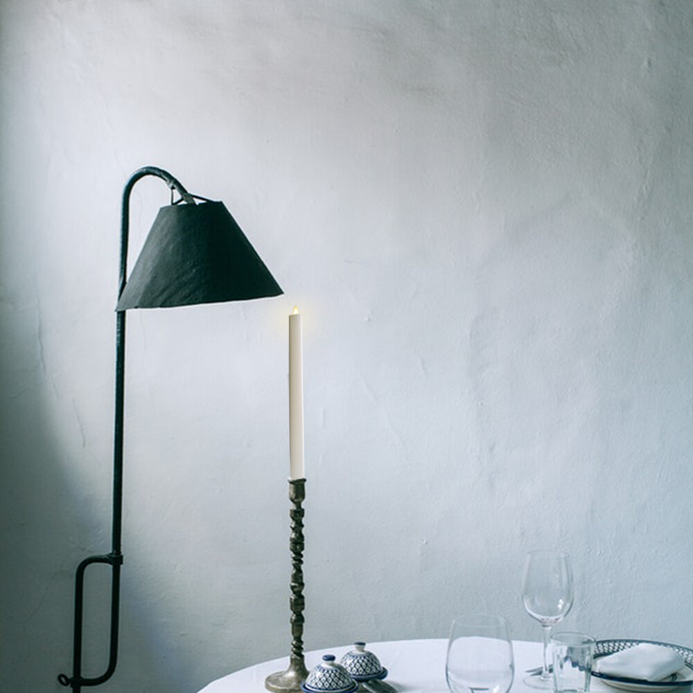 Luminara Flameless LED Window Taper Candles Battery Operated White for ...