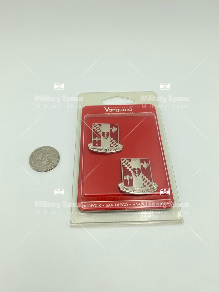 GENUINE U.S. ARMY CREST: 44TH ENGINEER BATTALION - BUILDERS OF FREEDOM ...