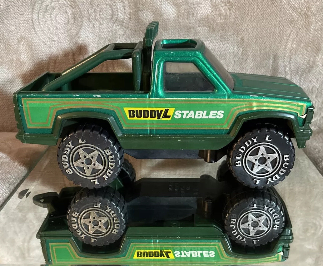 Vintage Toy Buddy L Stables Pickup Truck Farm GUC Wheels Turn By Using ...