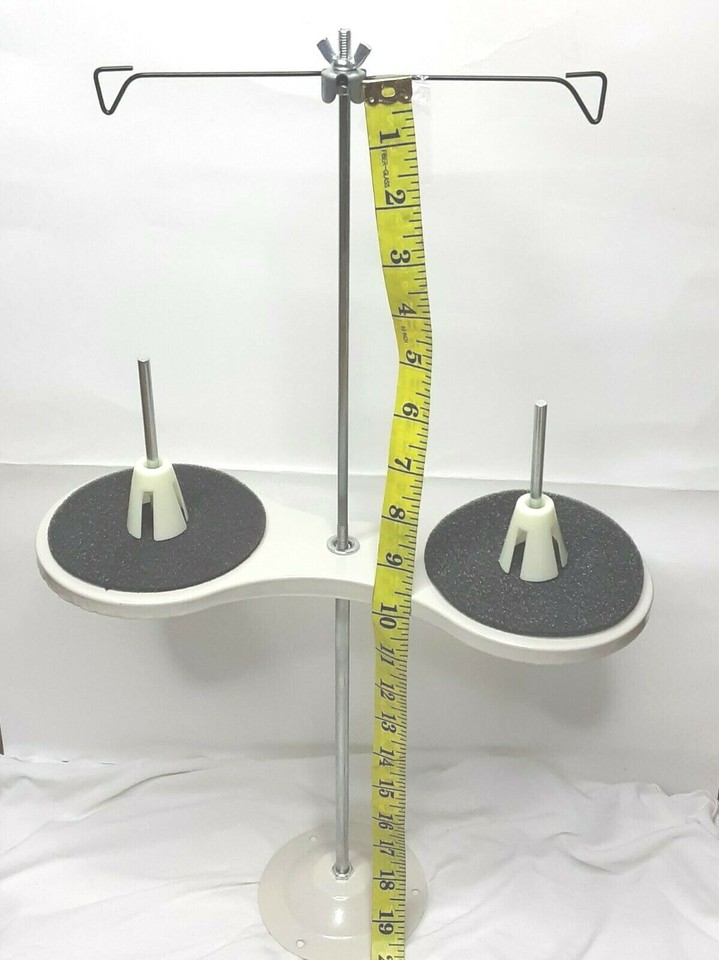 1pc. 2 Spool Industrial Sewing Machine Thread Stand All Metal beige ...