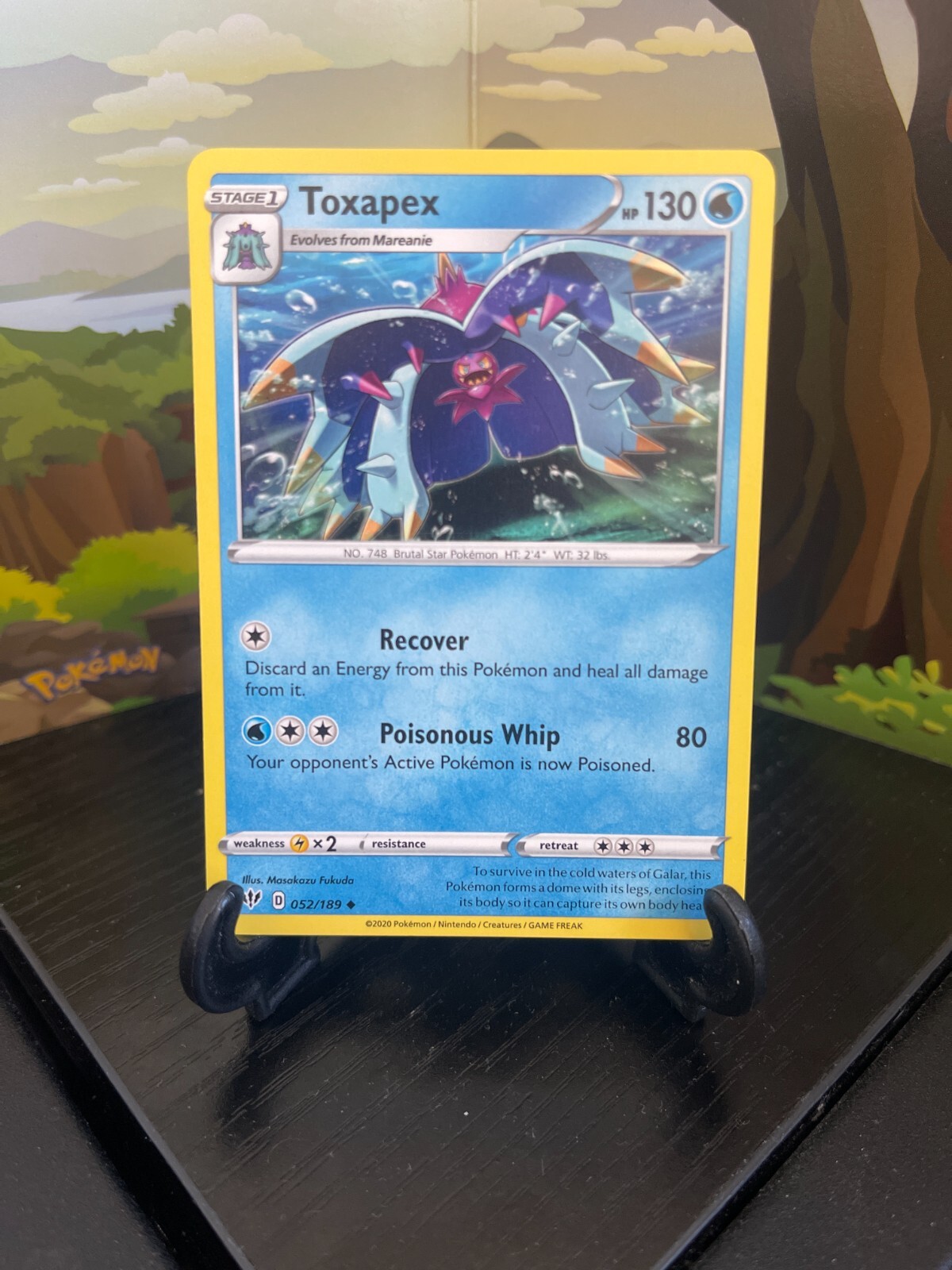 Toxapex 052/189 - Darkness Ablaze - Uncommon - Pokemon Card TCG - LP | eBay