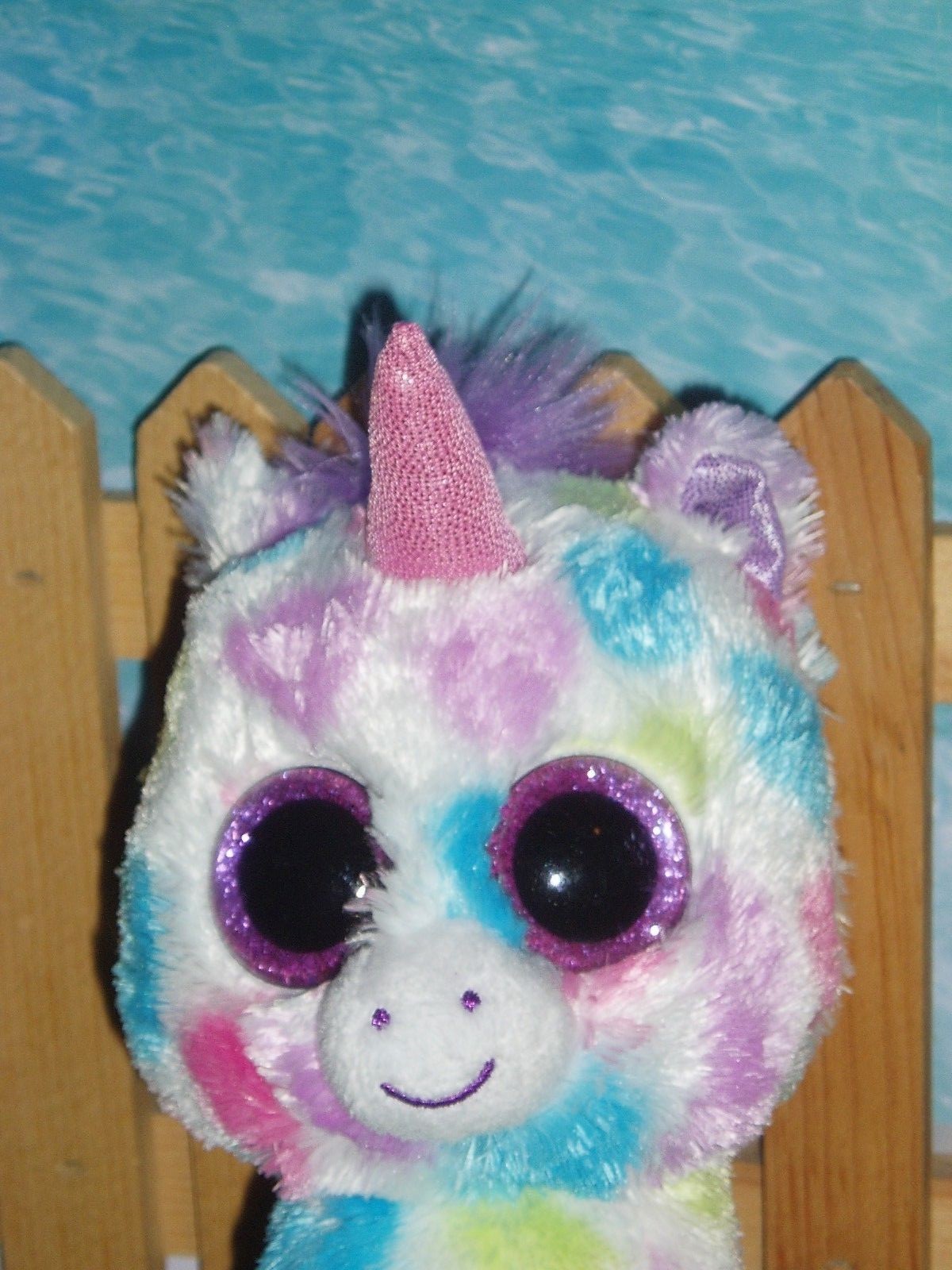 TY "WISHFUL" UNICORN 6" WITH MATCHING FOOD DISH. | eBay