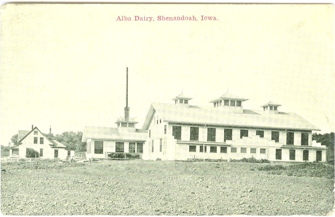 Shenandoah IA The Alba Dairy 1912 | eBay
