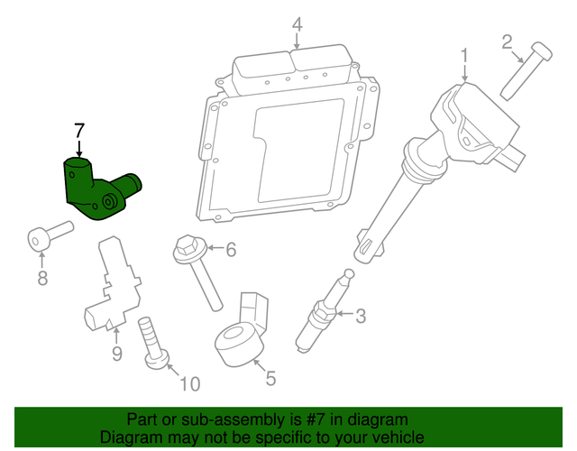 Land Rover OEM Range Rover Sport-engine Camshaft Cam Position Sensor ...