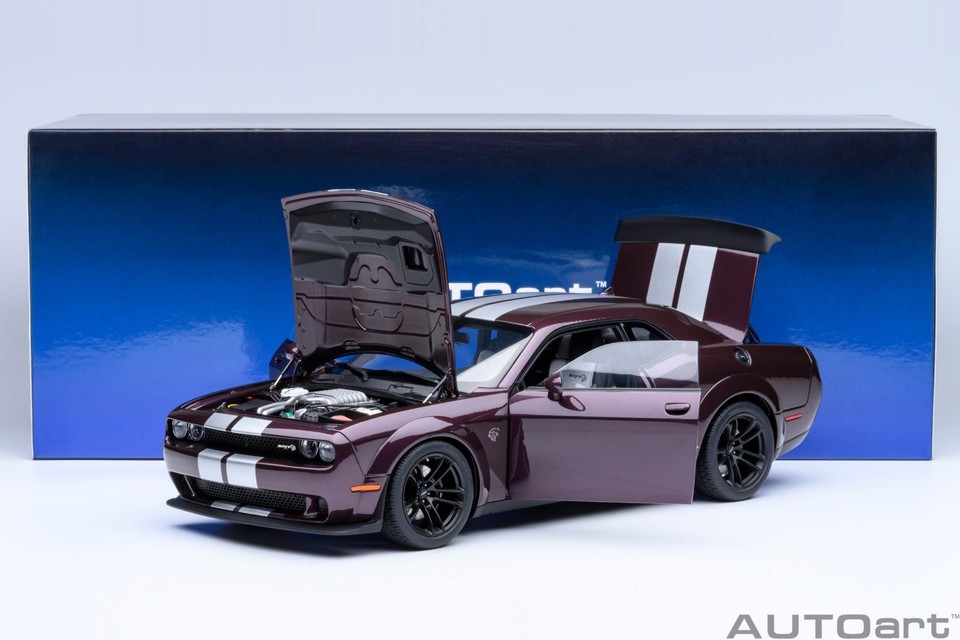 2022 DODGE CHALLENGER SRT JAILBREAK HELLRAISIN PURPLE 1/18 CAR BY ...