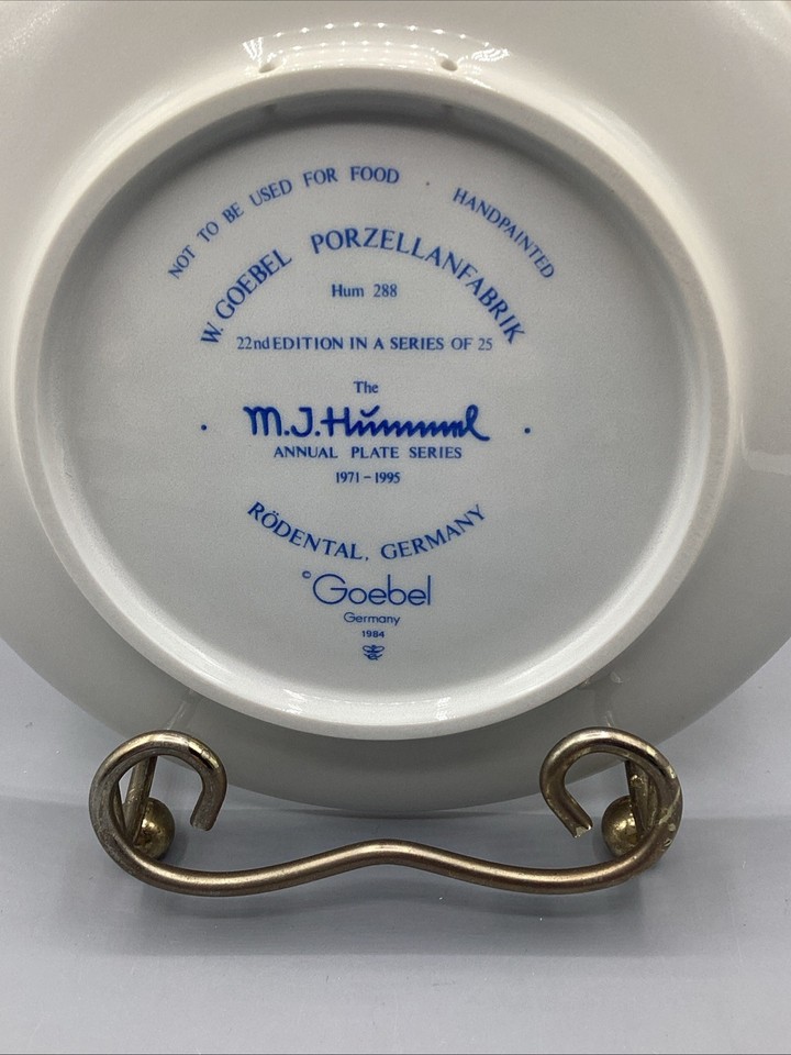 NOS Goebel Hummel Annual Plate 1992 HUM 282 Wayside Harmony W/ Box | eBay