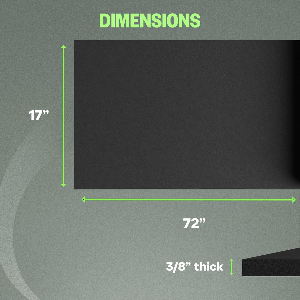 72 X 17 X 3/8 Sheet Craft Foam Cosplay Foam Neoprene Rubber Sheet Rolls ...
