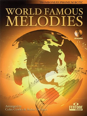 World Famous Melodies Trombone Solo Classical Sheet Music Play-Along ...
